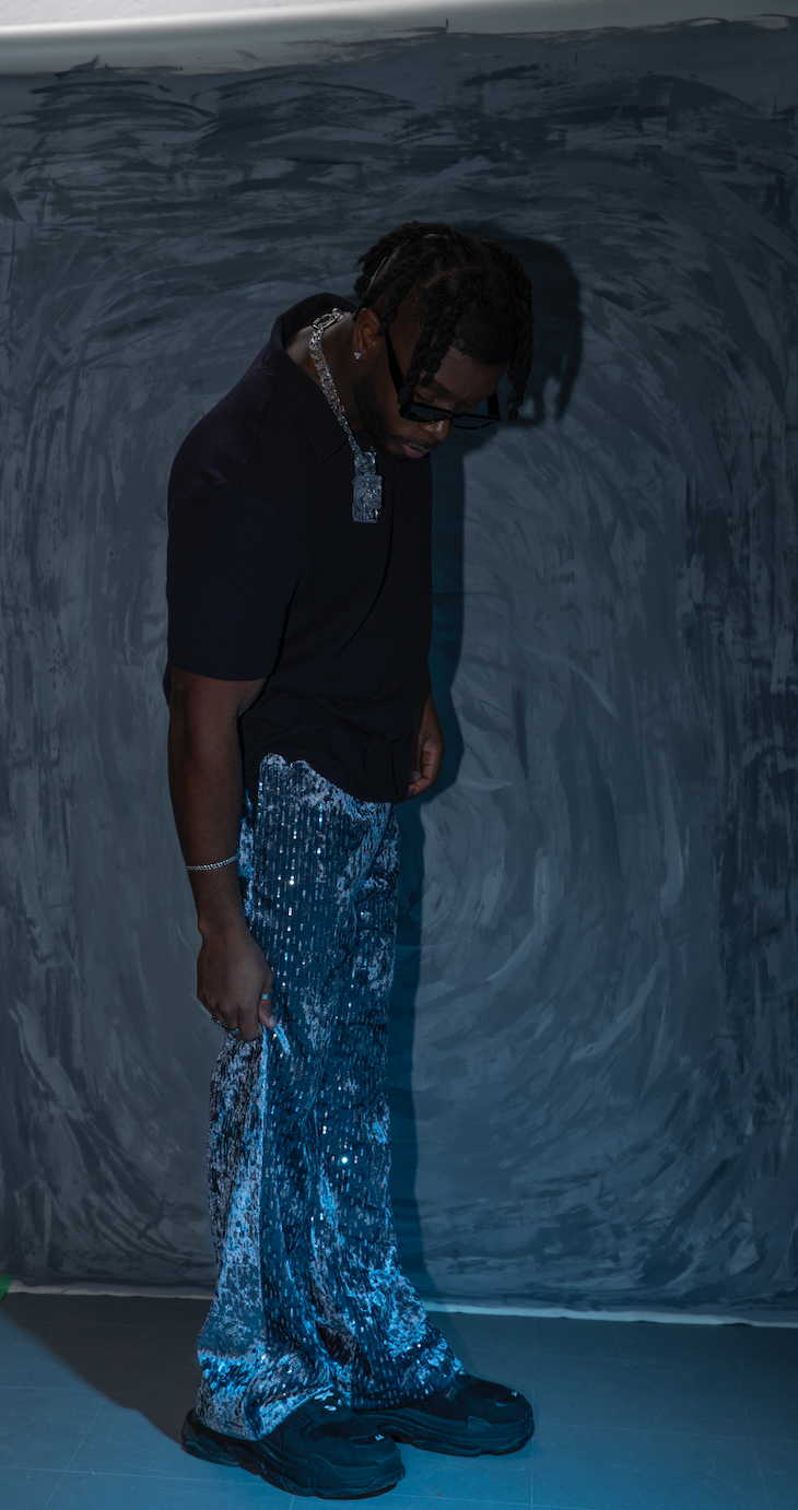 MATRIX sparkle velvet pants | SuGolden Design